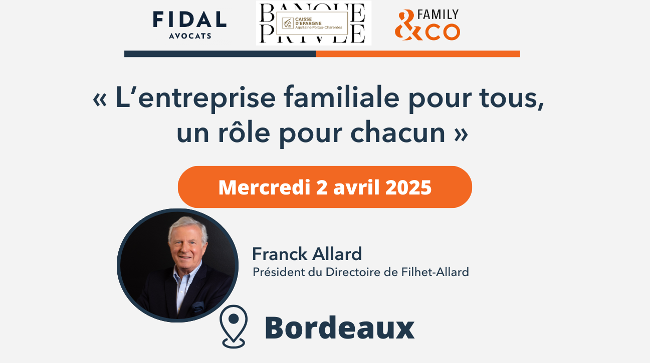 Family & Co "L'entreprise familiale pour tous, un rôle pour chacun" 30 ...